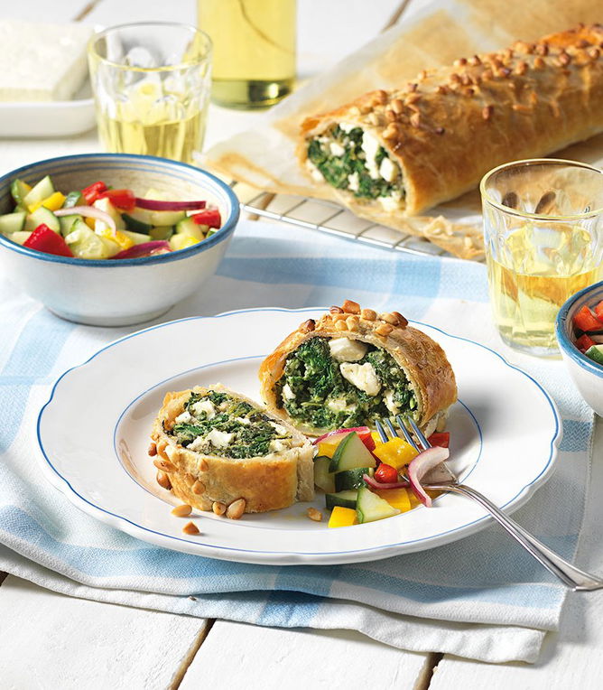 Blätterteig Spinat-Feta Strudel | Tante Fanny